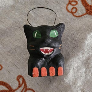 Paper Mache Cat - Etsy