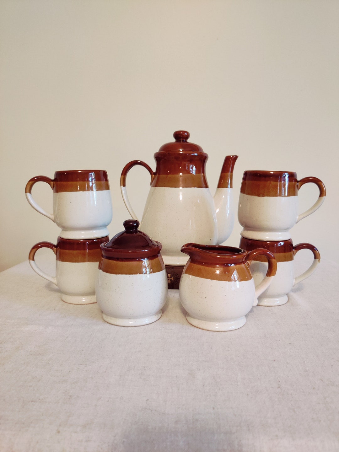 Gailstyn-sutton Stoneware / Vintage Coffee Tea Set / Glazed Stoneware ...