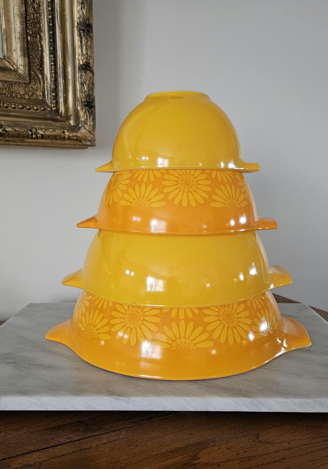 Daisy Sunflower Pyrex Bowls - Etsy