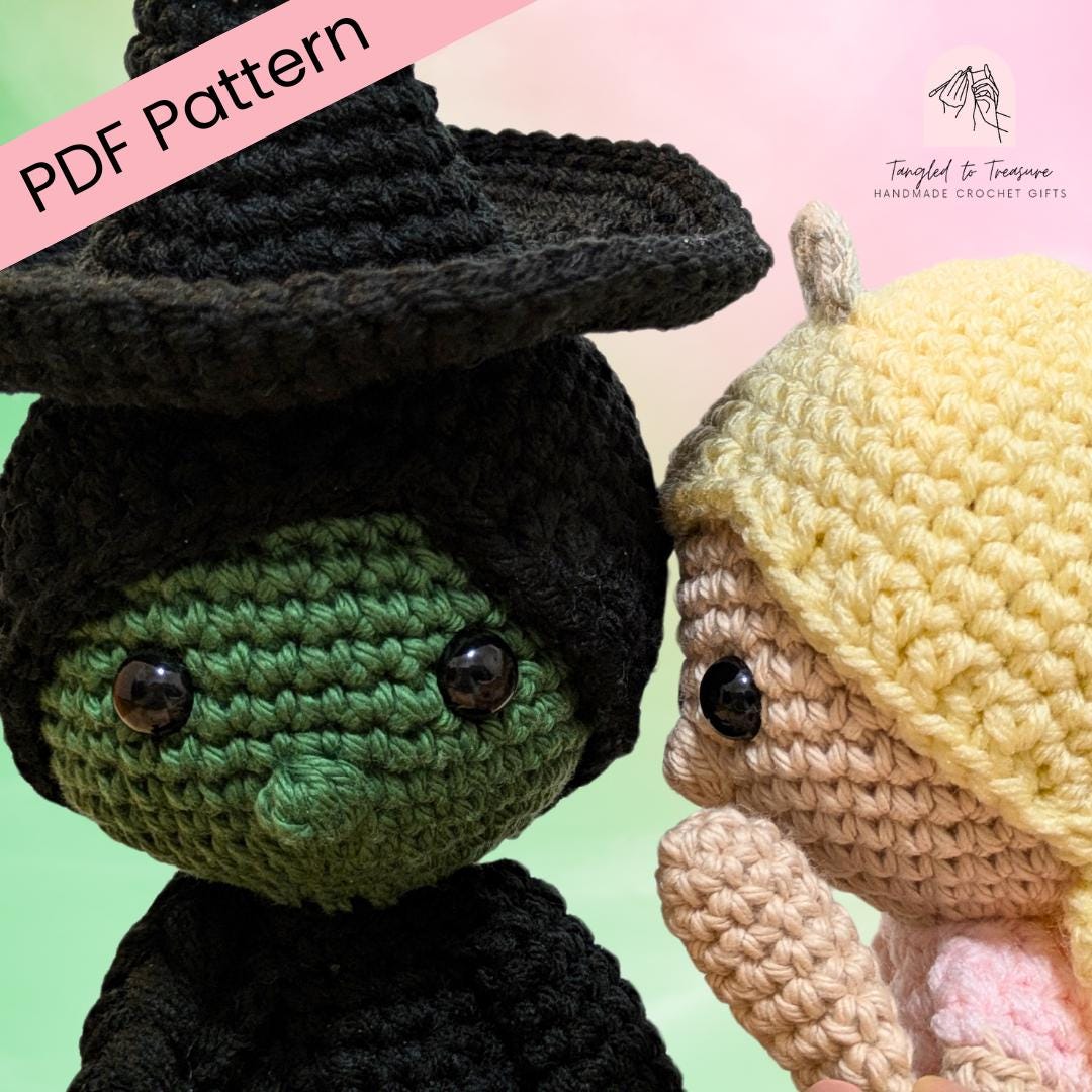 The Good Witch and the Wicked Witch Crochet PATTERN | Elphaba and ...