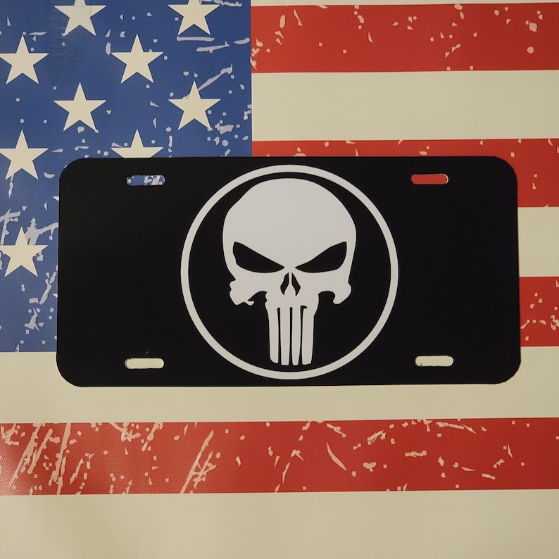 The Punisher License Plate - Etsy