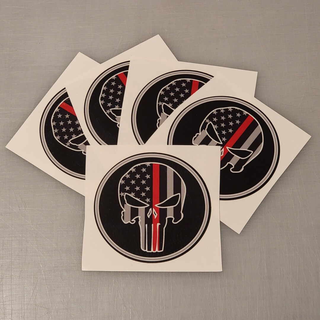 Thin Red Line Punisher - Etsy