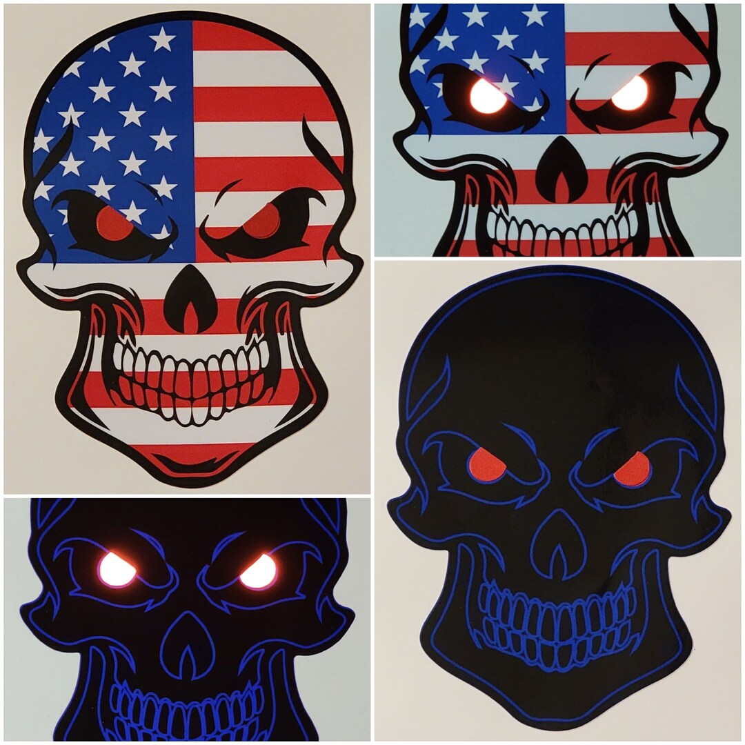 Reflective Skulls - Etsy