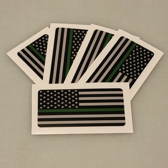 Thin Green Line Flag | Etsy