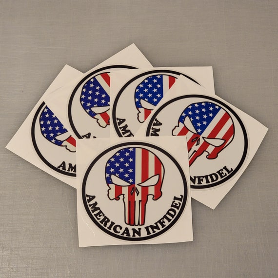 American Infidel Logo American Infidel Metal Wall Art – FlashBurn