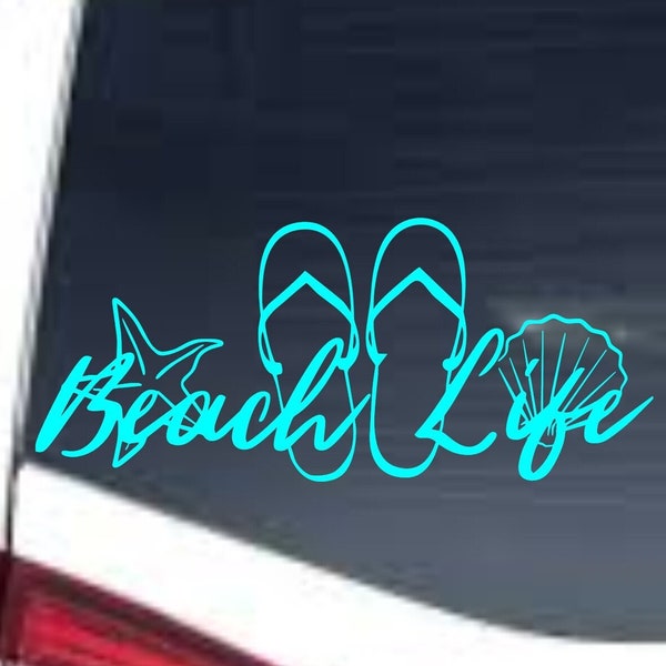 Beach Life Decal - Etsy