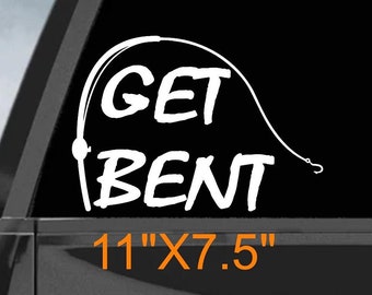 Fishing Rod Heart With Fish, Vinyl Decal Multiple Sizes and Colors ...