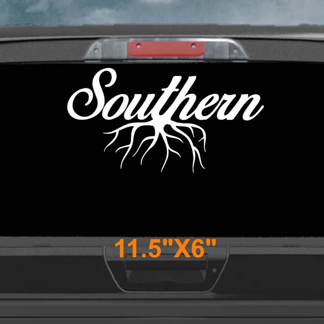 Southern Roots Decal, Vinyl Car Sticker, Southern Pride, Southern ...