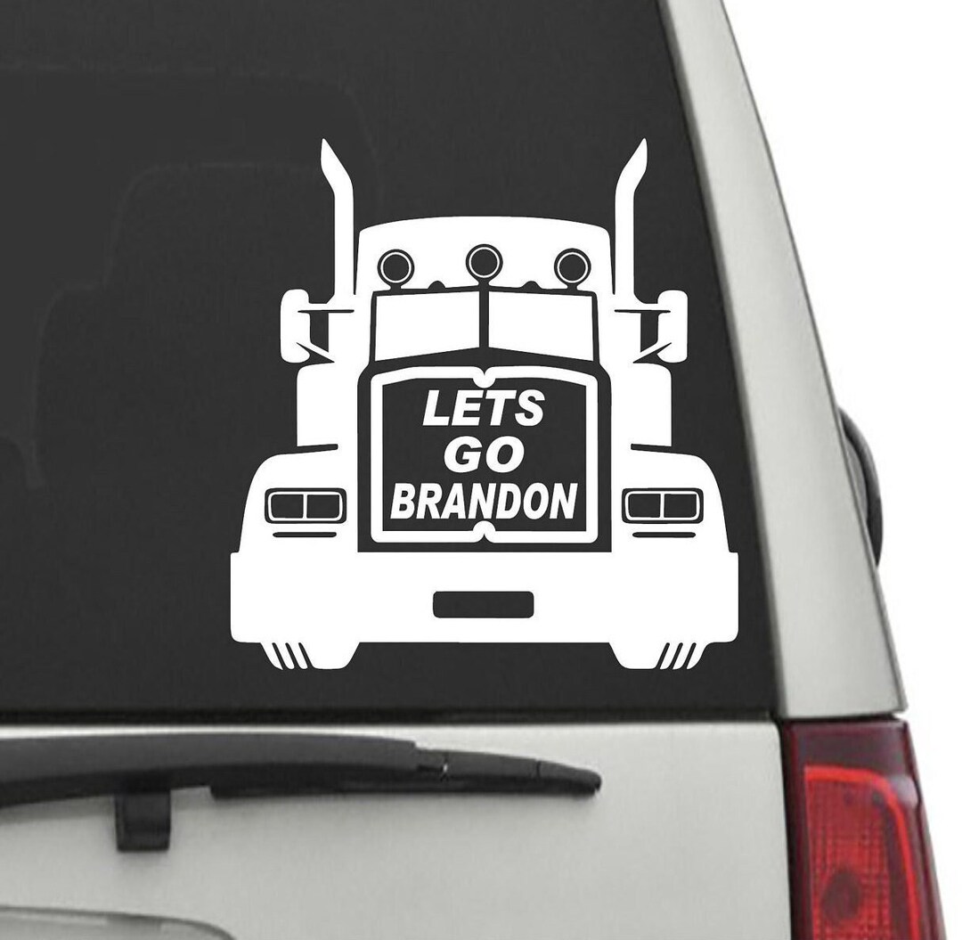 Let's Go Brandon, Semi Truck Grill Decal, Perfect for Big Rig Drivers ...