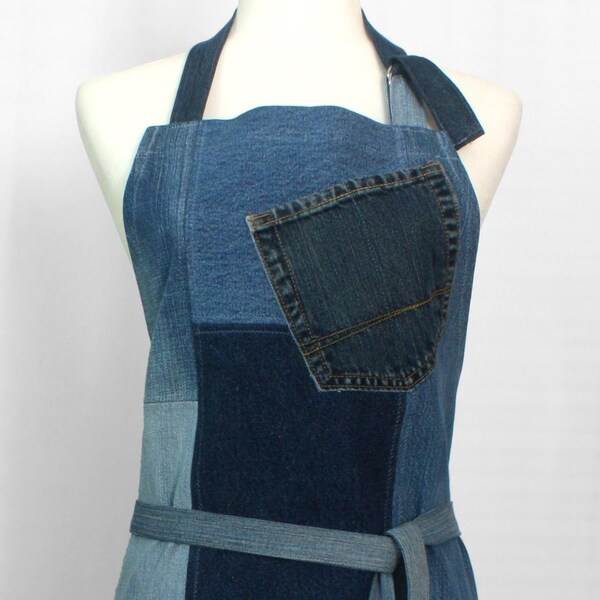 Recycled Jeans Apron - Etsy
