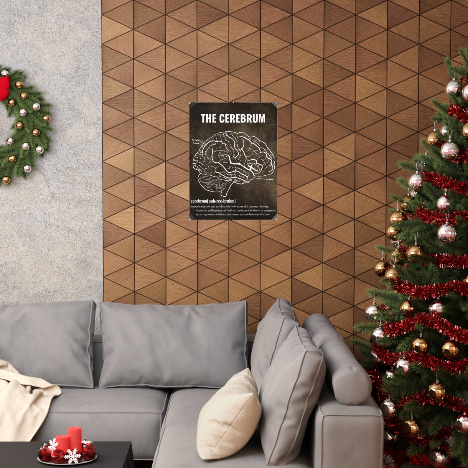 Cerebrum Poster | Brain Poster | Doctor Office Poster | Medical Poster ...
