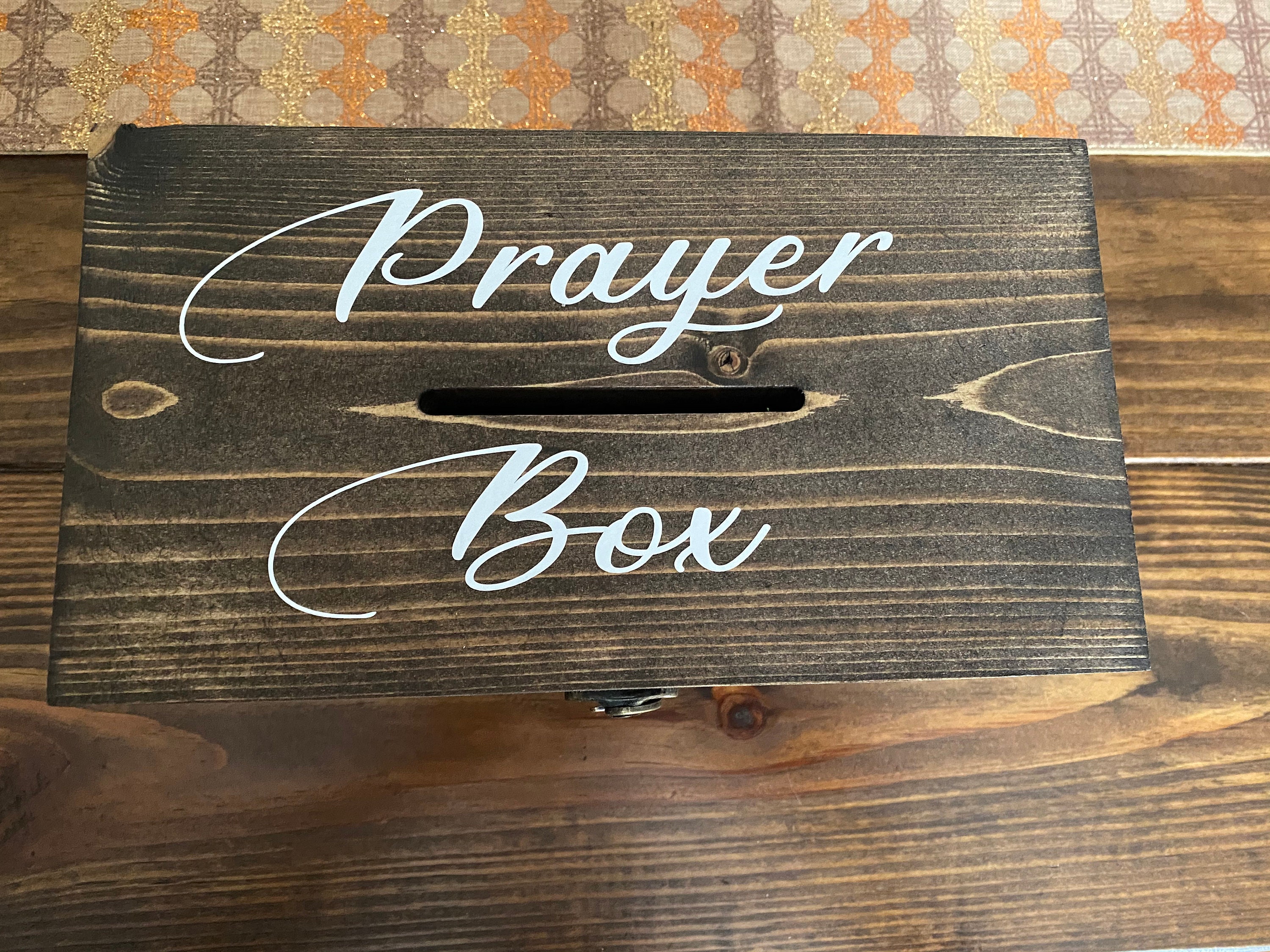 Wood Prayer Box - Etsy