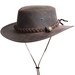 Men's Australian Western Cowboy Outback Crazy Leather Vintage Brown Hat ...