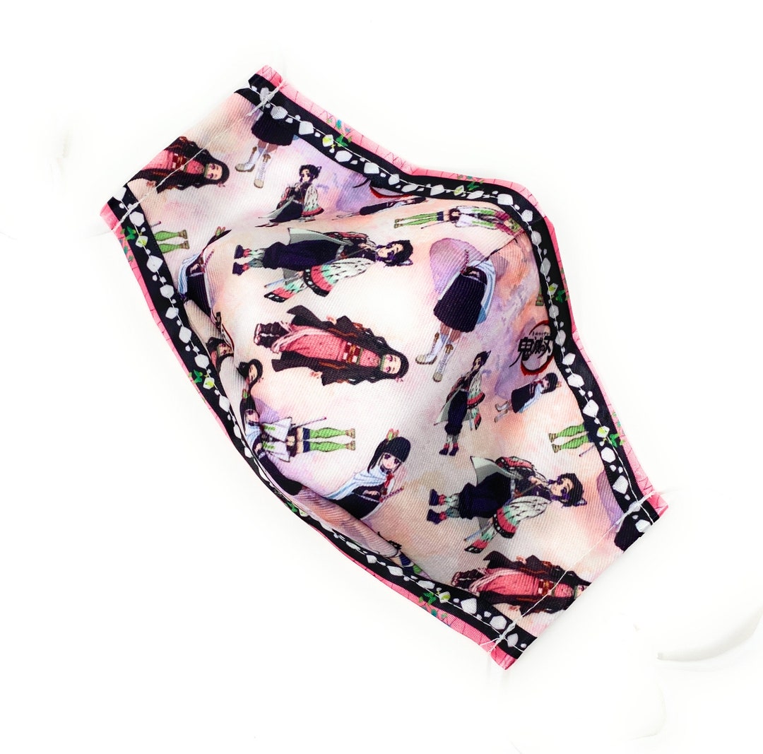 Nezuko Shinobu Kanao Face Mask for Kids and Adults With 3D Fit Triple ...