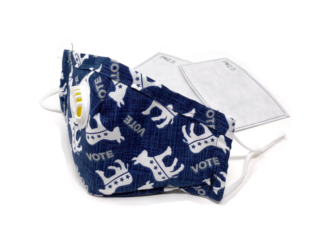 Maskara by Bengc Democrat Vote Blue Patriotic Dogs Adult Face Mask ...