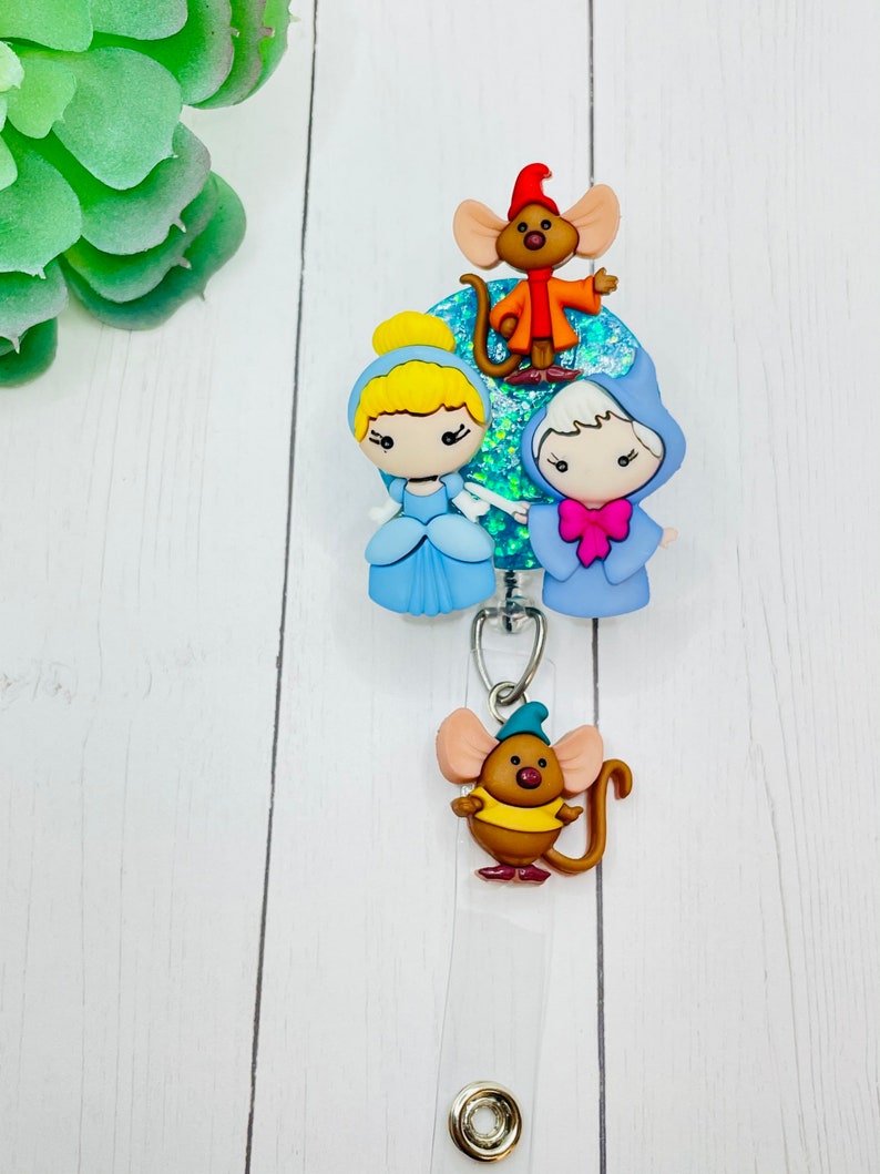 Cinderella Badge Reel Disney Badge Reel Badge Reel Princess - Etsy