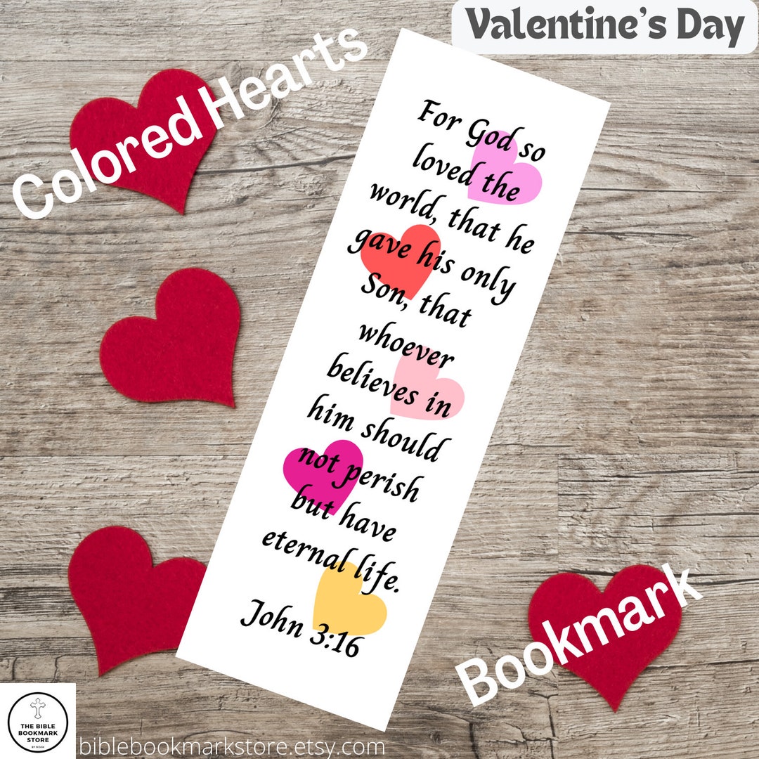 Laminated, Name, Bible Verse, Personalizable, Custom Valentine's Day ...