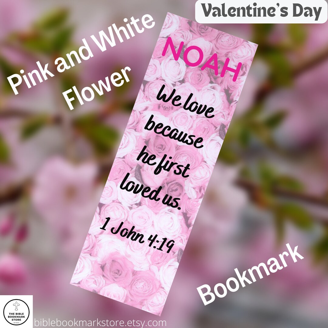 Laminated, Name, Bible Verse, Personalizable, Custom Valentine's Day ...