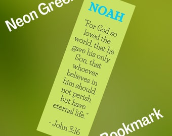 Neon Bible Verse - Etsy