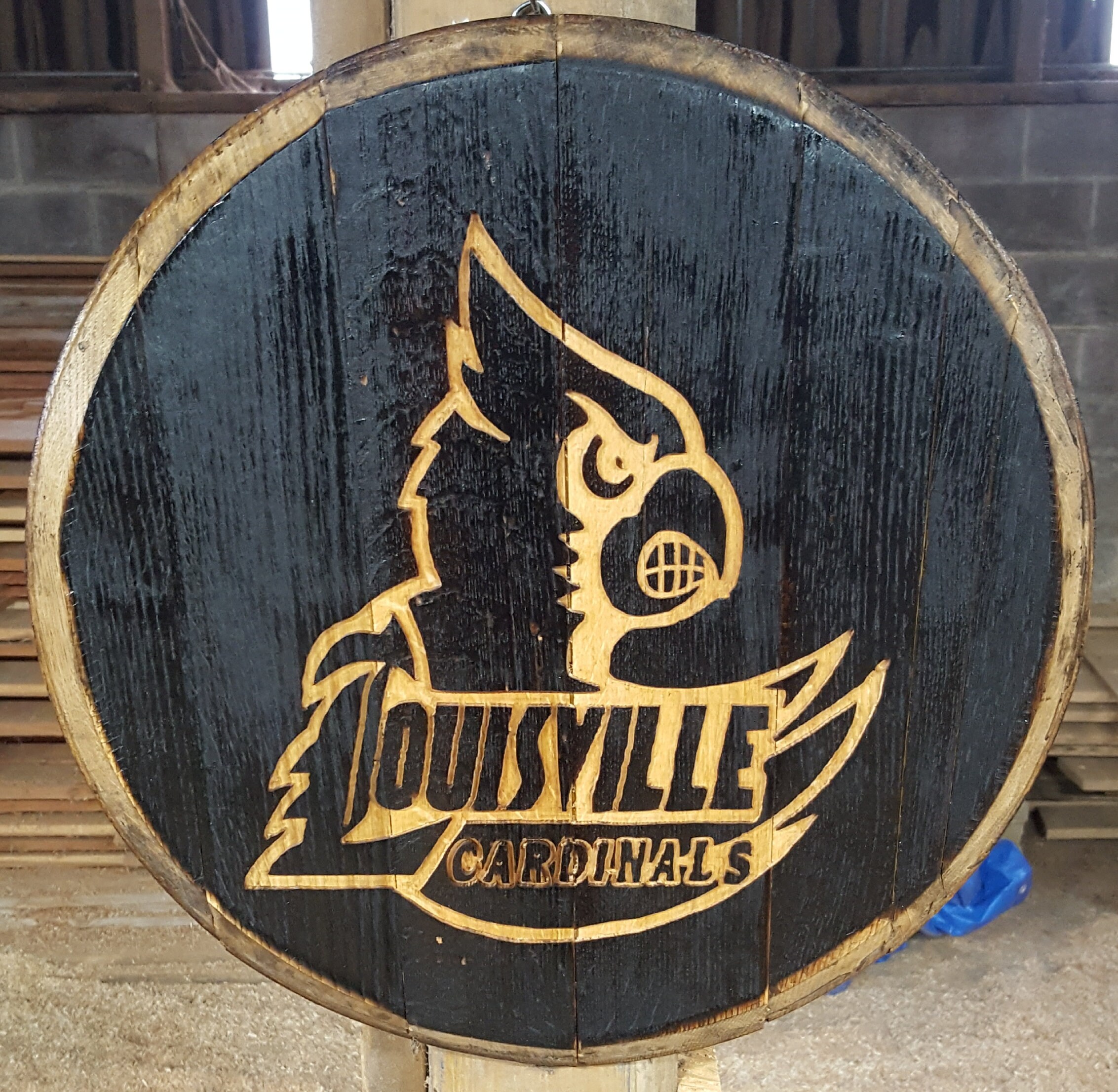 Hand Engraved Used Bourbon Barrel Heads | Etsy