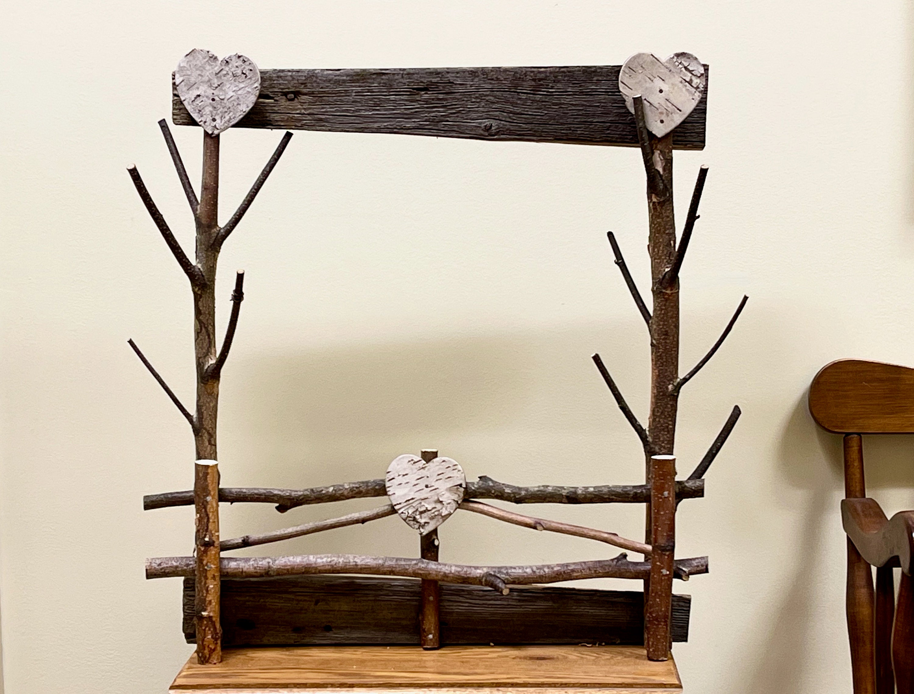 Birch Branch Frame Year-round Rustic Display Centerpiece - Etsy