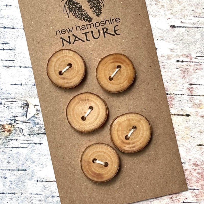 Natural Wood Buttons - Etsy