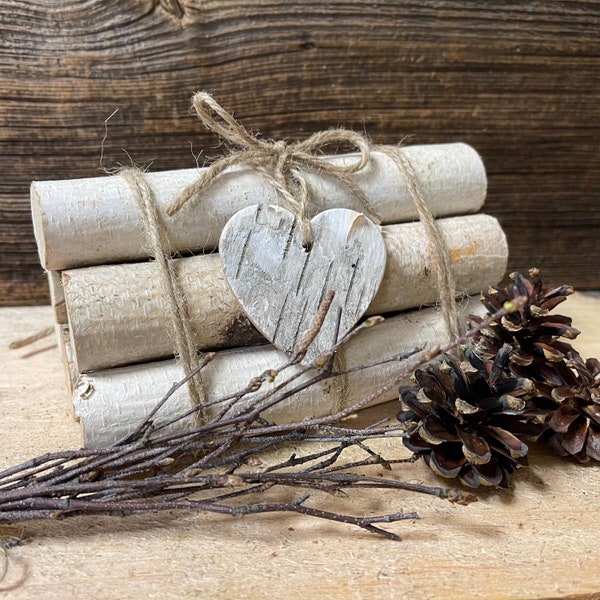 White Birch Logs - Etsy