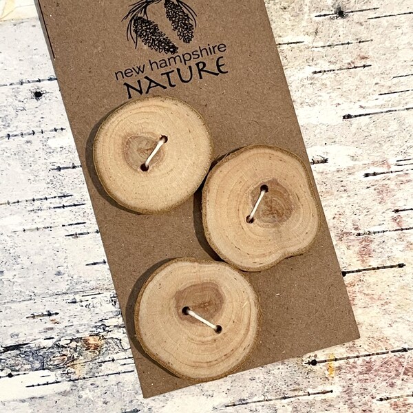 Natural Wood Buttons - Etsy