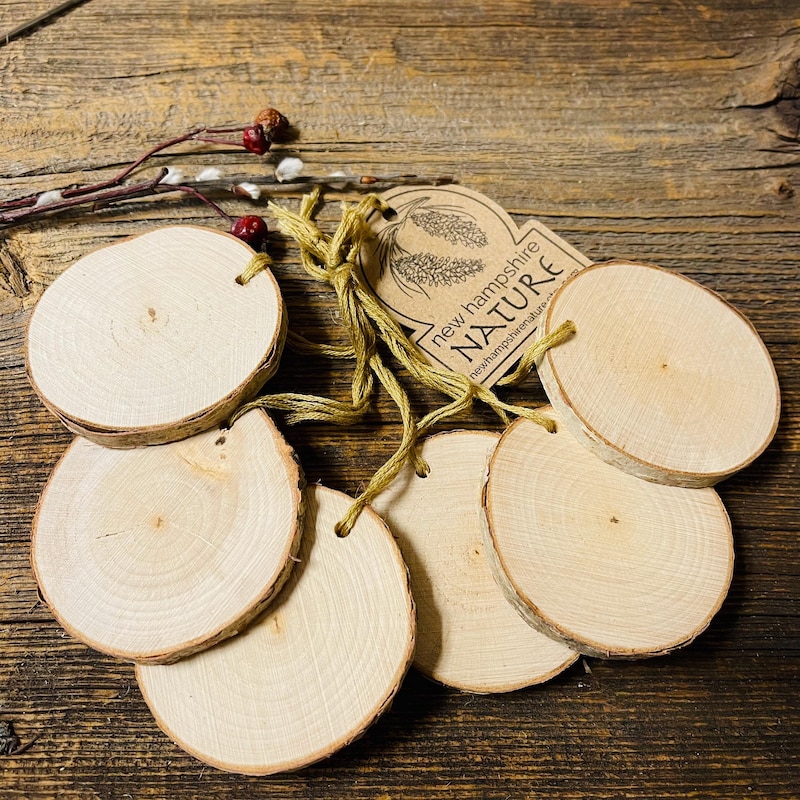 Rustic Birch Wood Tags - Etsy