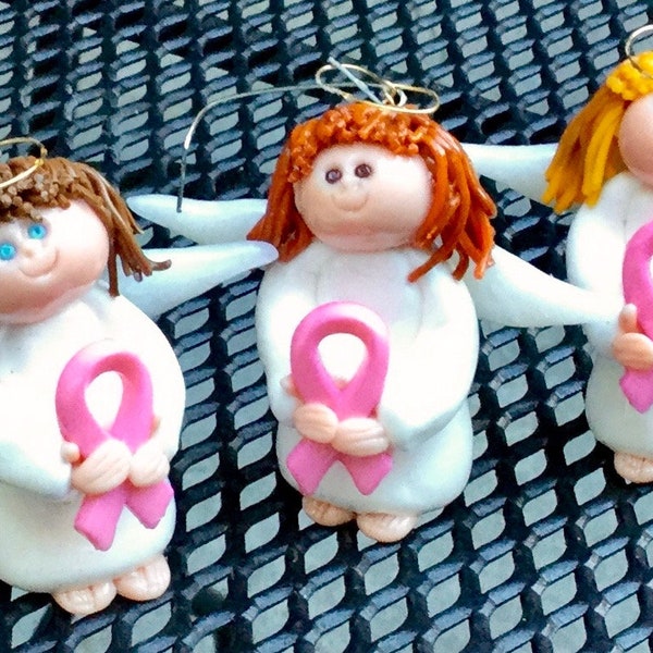 Breast Cancer Angels Figurines - Etsy