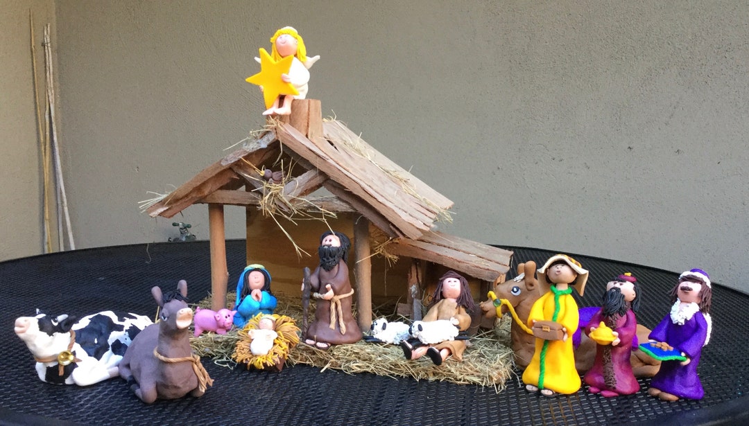 Sisternickinativity, Sister Nicki, Handmade Clay Nativity, Nativity Set ...