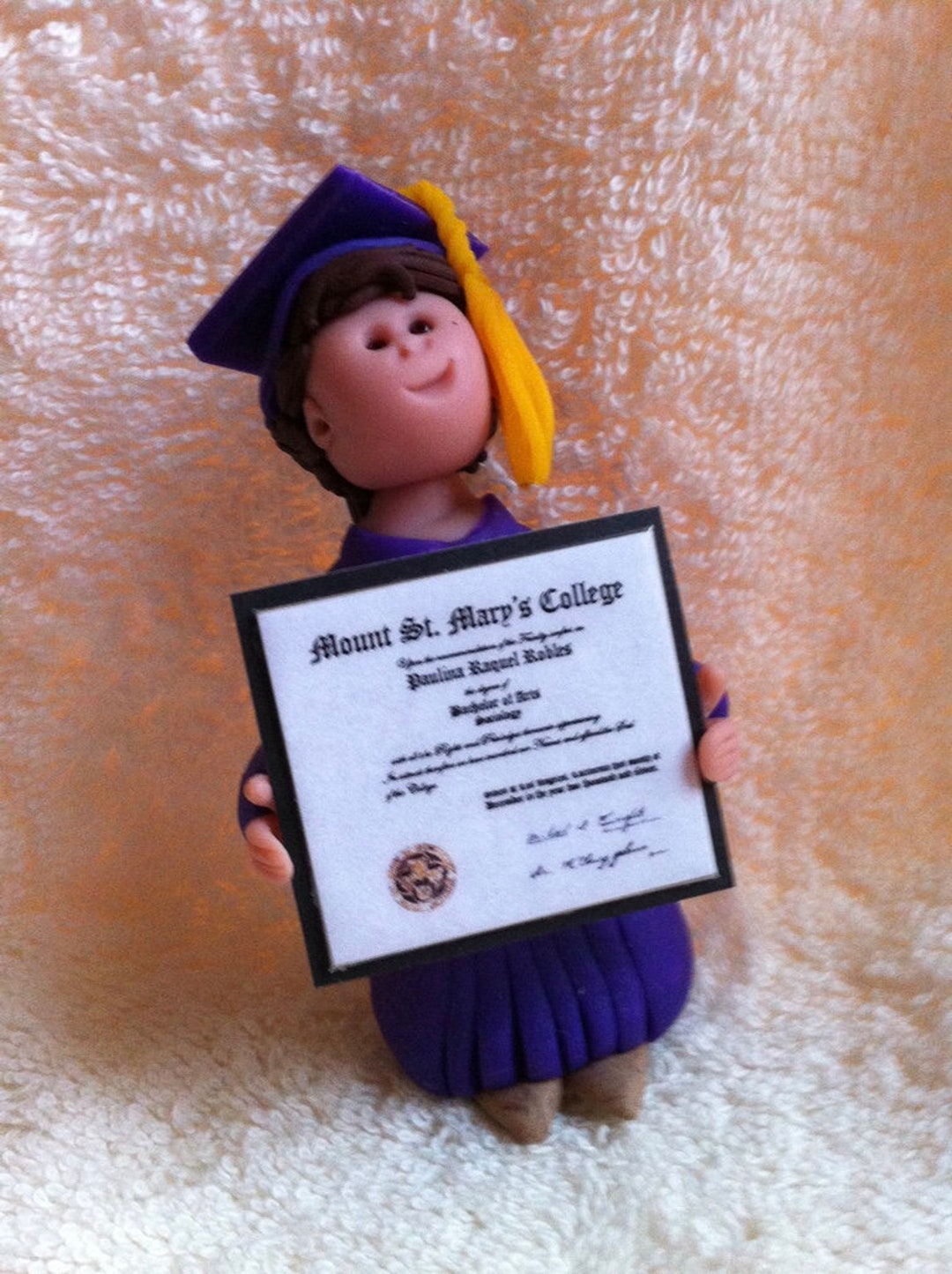 PERSONALIZED, CUSTOM, Clay Graduate, Clay Ornament, Sister Nicki ...