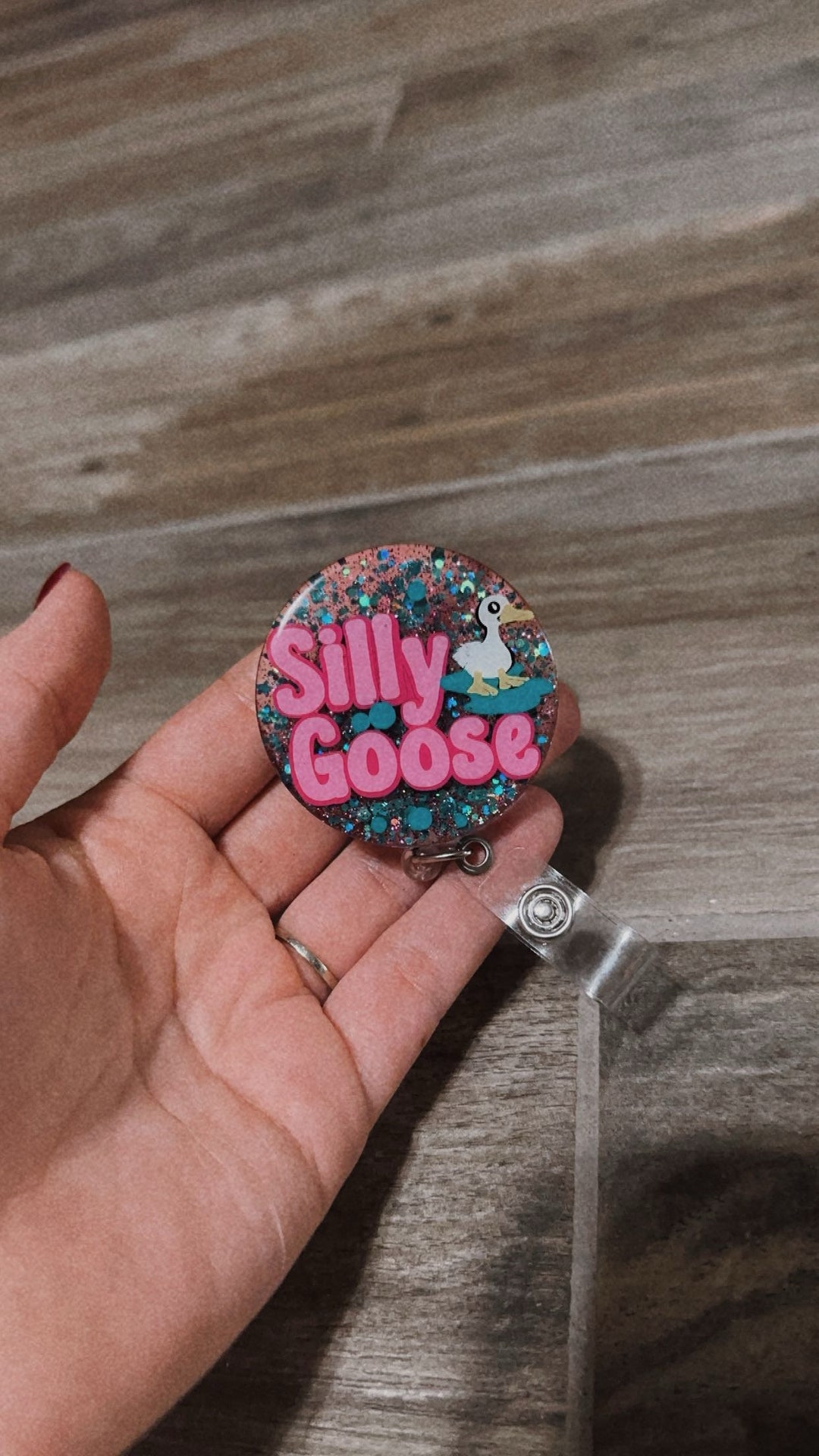 Silly Goose Badge Reel, Nurse Accessories, Teacher Accessory, Teacher ...