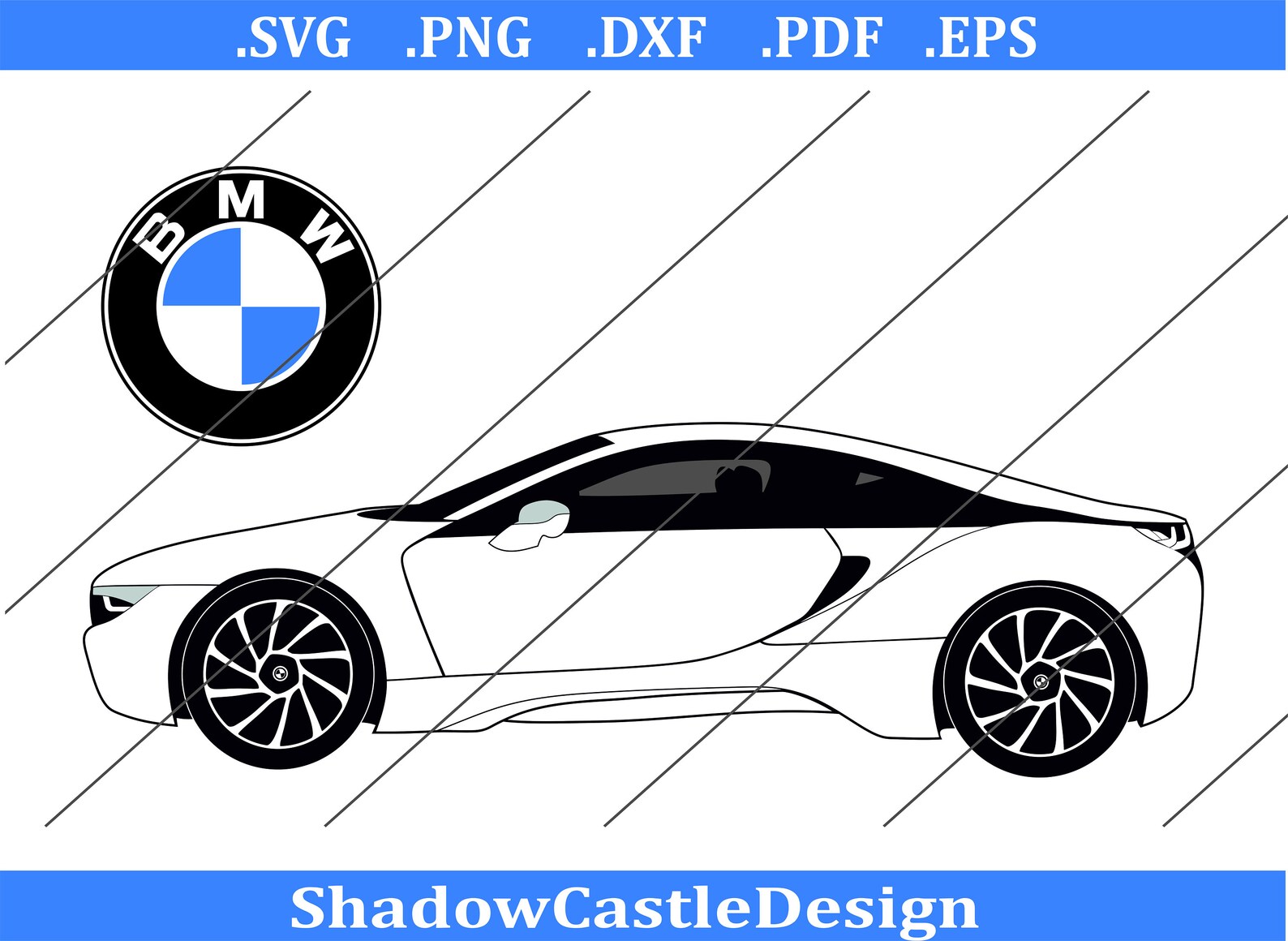Bmw Car Logo SVG DXF PNG Design Eps Racing Stencil Bundle - Etsy Ireland