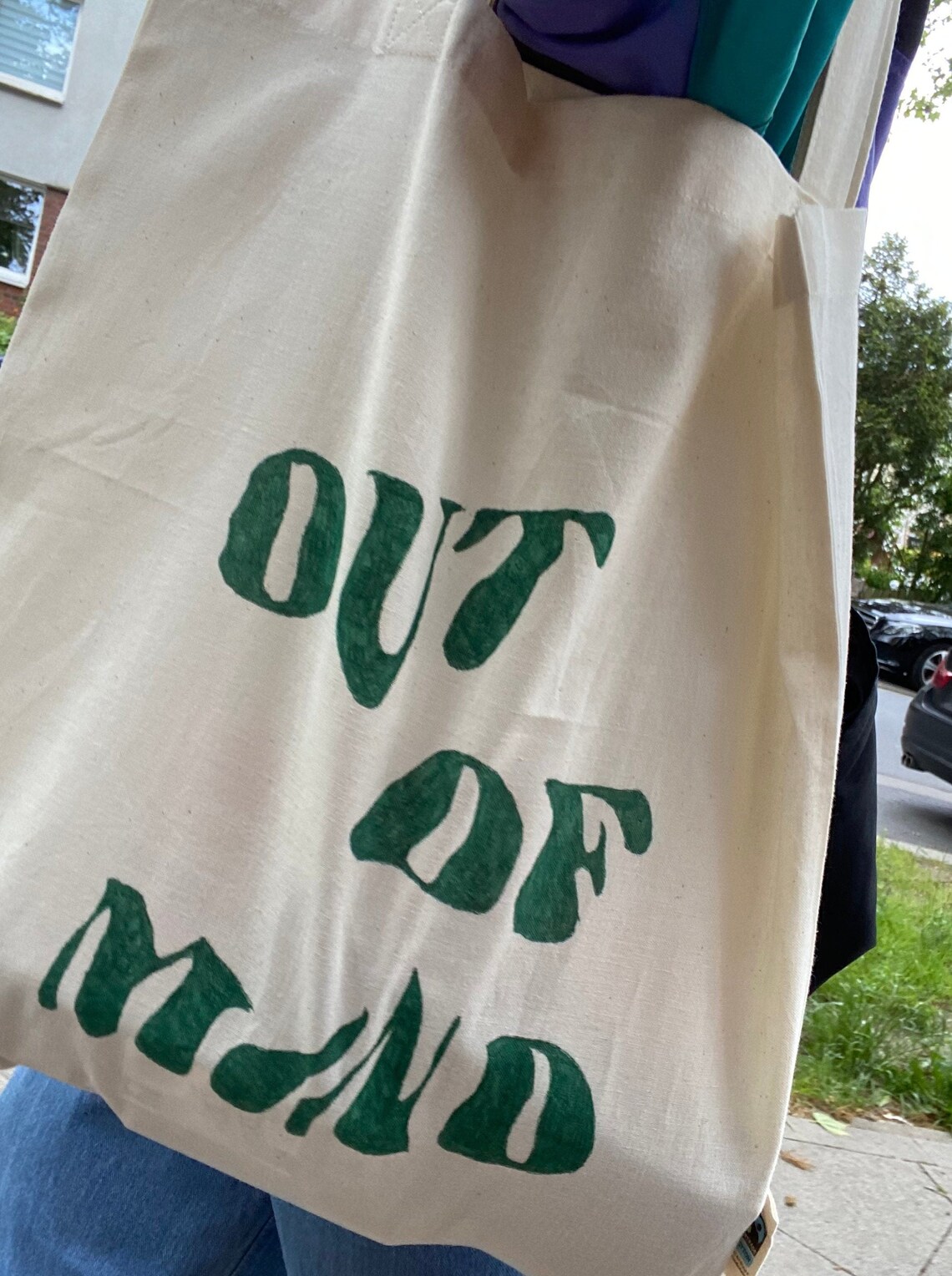 Letter Graphic Shopping Bag / Canvas / Tote Bag / Fabric Bag / | Etsy