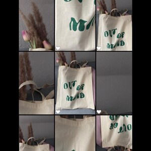 Letter Graphic Shopping Bag / Canvas / Tote Bag / Fabric Bag / Carrying ...