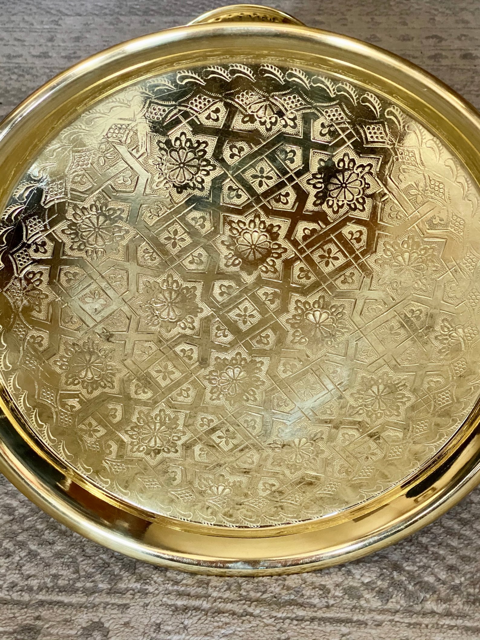 Authentic Moroccan Handmade Tray Table Serving Tea Tray Table | Etsy