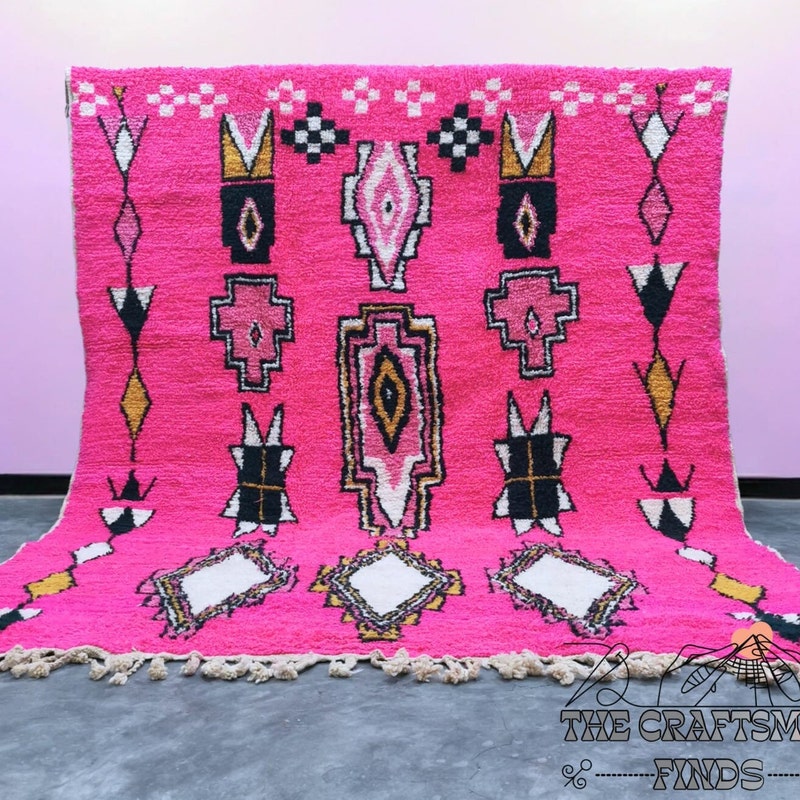 Pink Moroccan Rug - Etsy