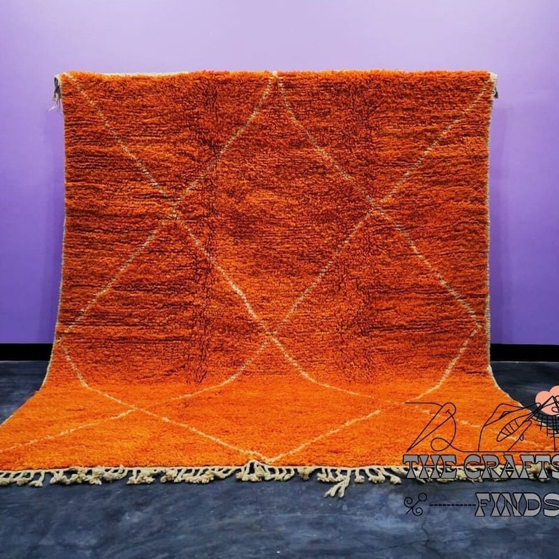 Orange Rug - Etsy