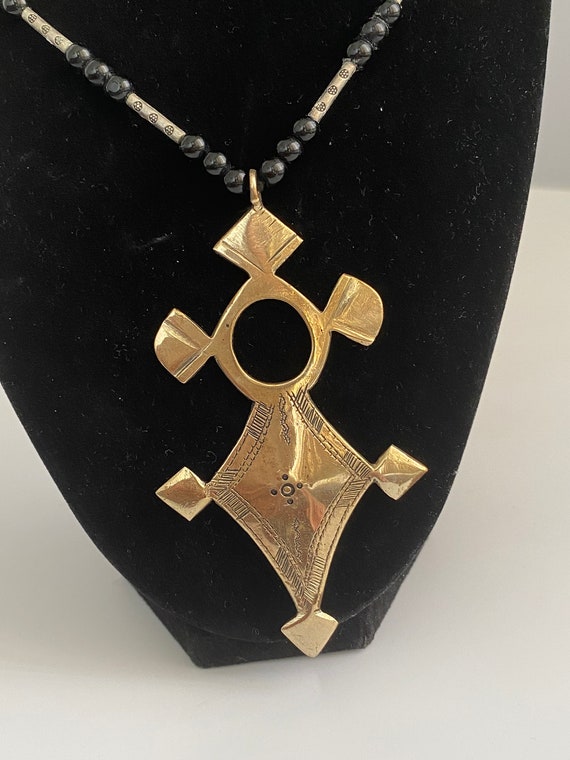 handmade tuareg necklace pendant - Gem