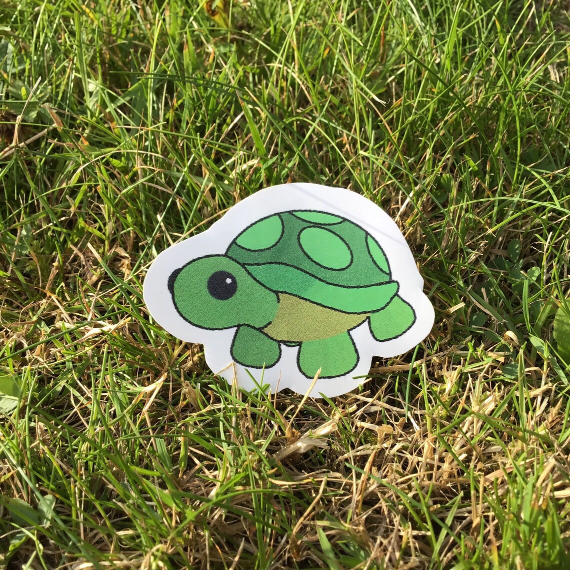 Roblox adopt me turtle sticker matte finish | Etsy