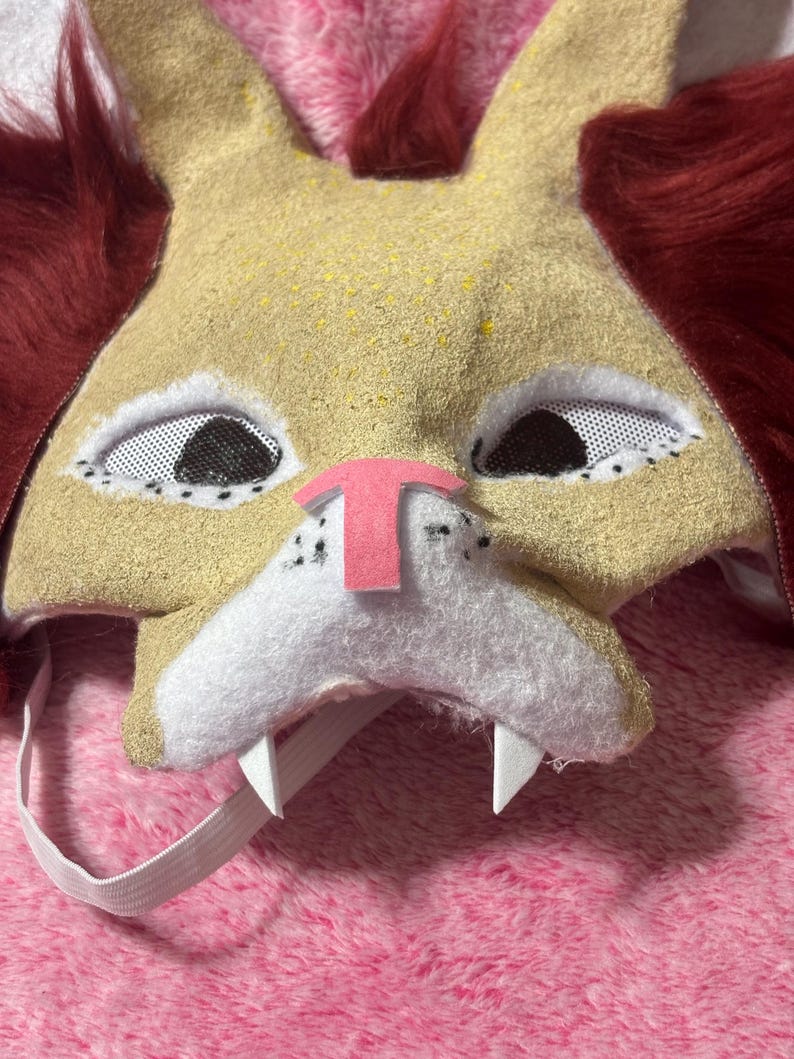 HQ Therian Otherkin Cat Furry Fursuit Cosplay Costume Accessory Mask ...
