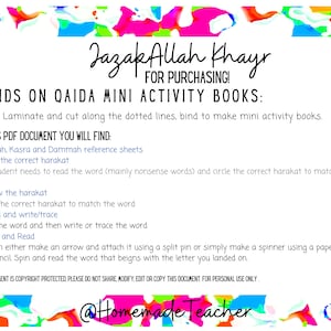Hands on Qaida: Mini Activity Books - Etsy