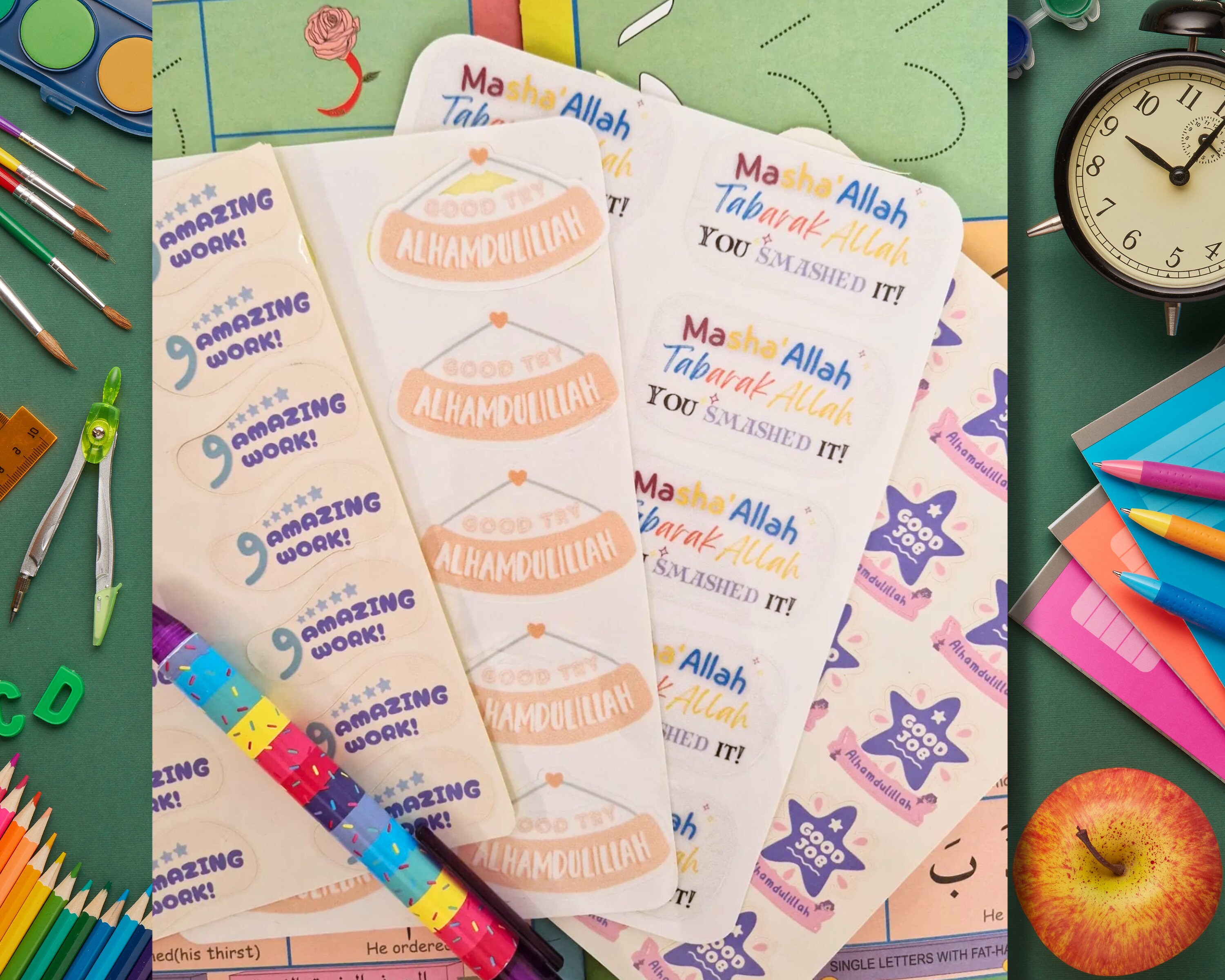 Muslim Reward Stickers Islamic Stickers Islamic School Sticker Sheet ...