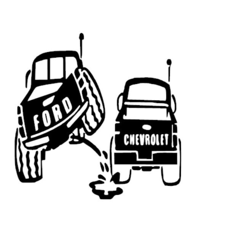 Pee on Ford Decal - Etsy