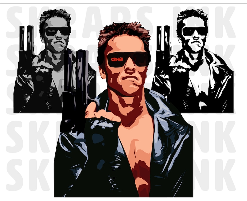 Terminator SVG PNG AI Instant Download Files - Etsy UK