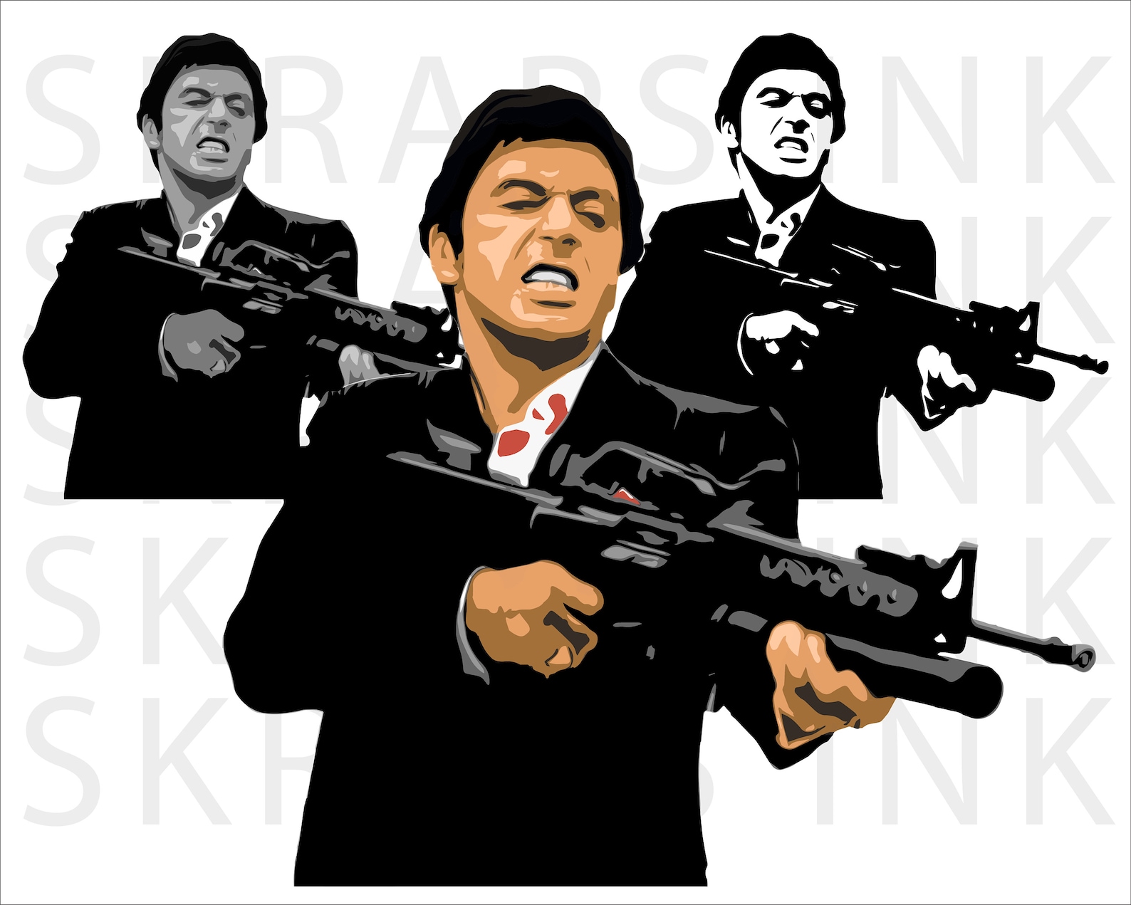 Tony Montana SVG | PNG | AI Instant Digital Download - Etsy