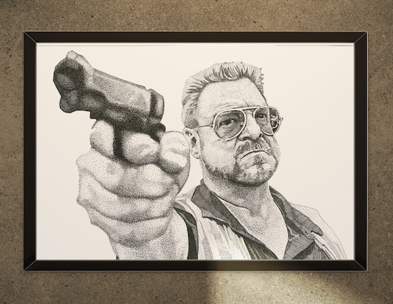 Walter Sobchak Big Lebowski Illustration Print | Etsy