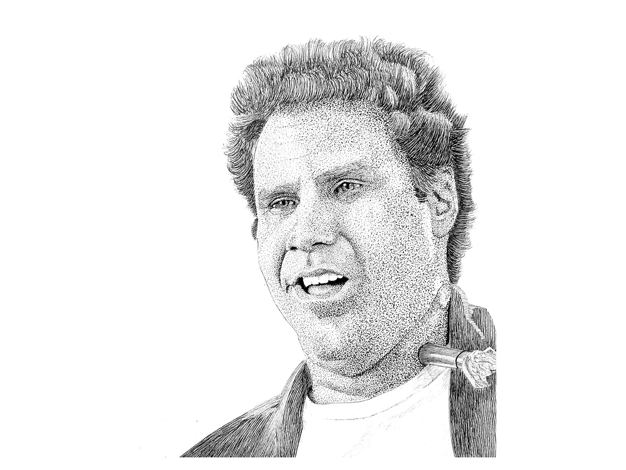 PRINTABLE Will Ferrell Old School Digital Illustration Download Files ...