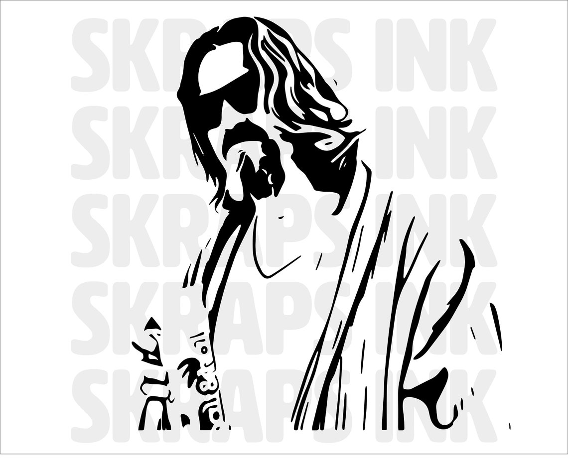 Big Lebowski the Dude SVG PNG AI Instant Download | Etsy Denmark